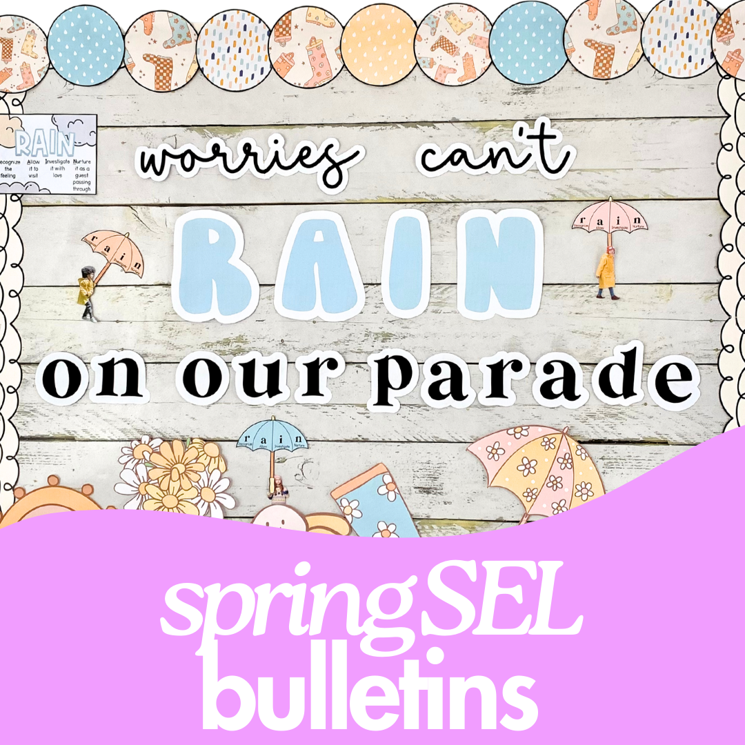 Spring SEL Bulletin Boards for Counseling Offices and Elementary Class ...